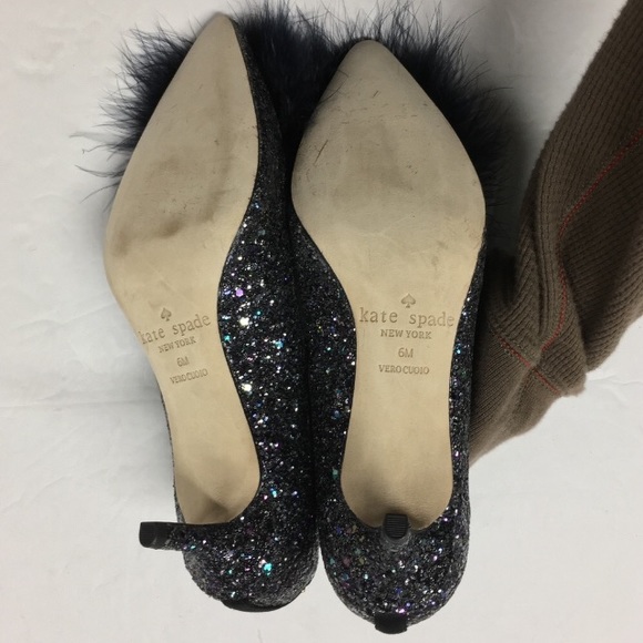 kate spade | Shoes | Rare Kate Spade Fancy Glitter Pompom | Poshmark